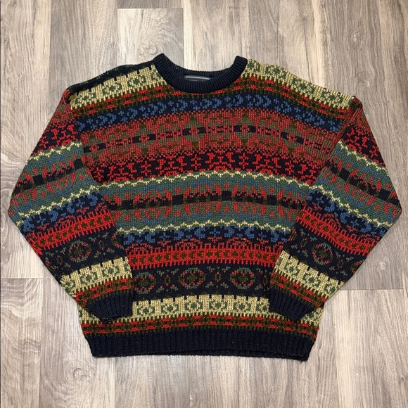 David Taylor | Sweaters | Vintage David Taylor Patterned Knit Sweater ...